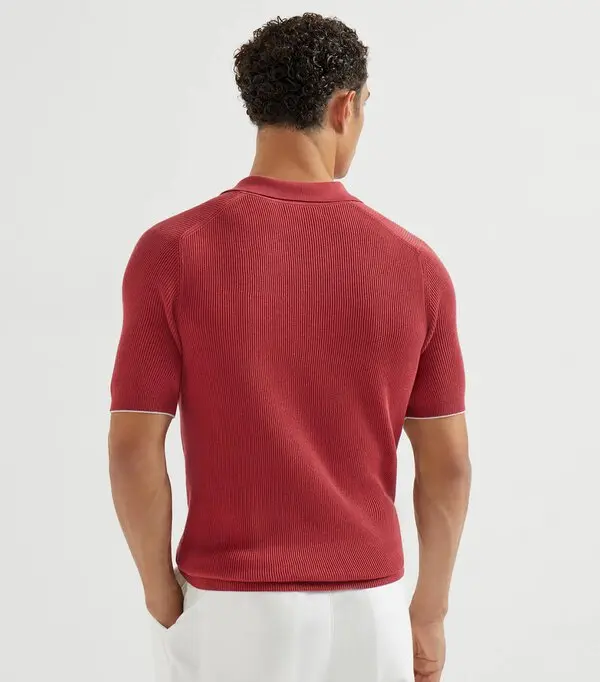 Brunello Cucinelli Cotton Polo Sweater
