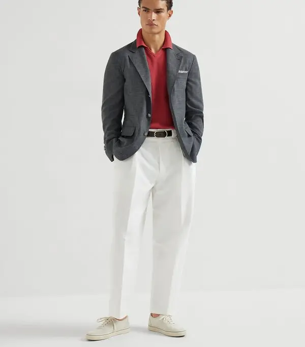 Brunello Cucinelli Cotton Polo Sweater