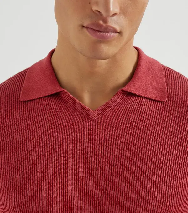 Brunello Cucinelli Cotton Polo Sweater