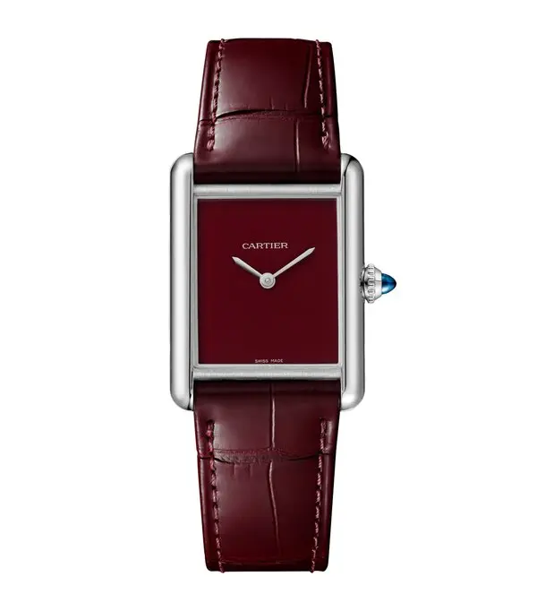 Cartier Large Tank Must Watch - Red