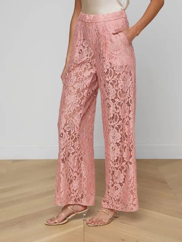 L'Agence Tavia Lace Trouser