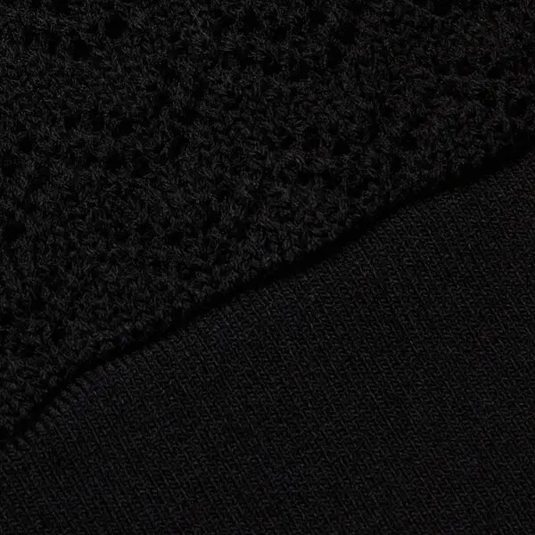 L'AGENCE Reverie Pointelle Knit Bralette - Black