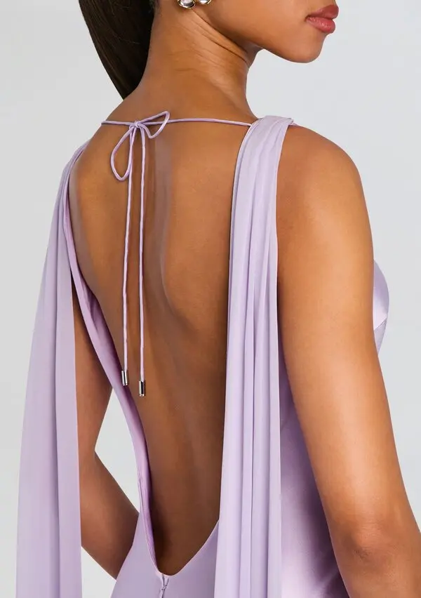 Retrofete Gown With Open Back - Lavande