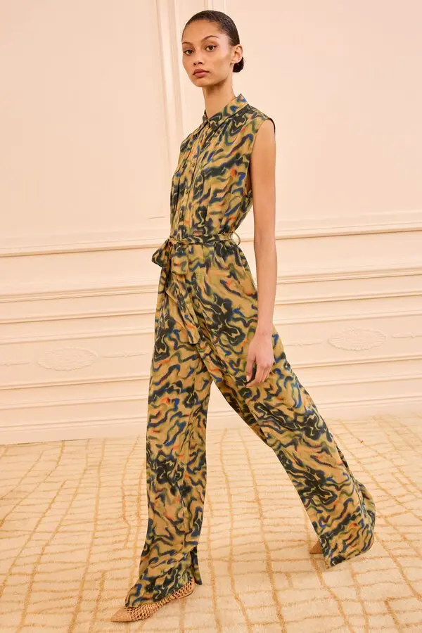 Ulla Johnson Meera Silk Jumpsuit - Geode