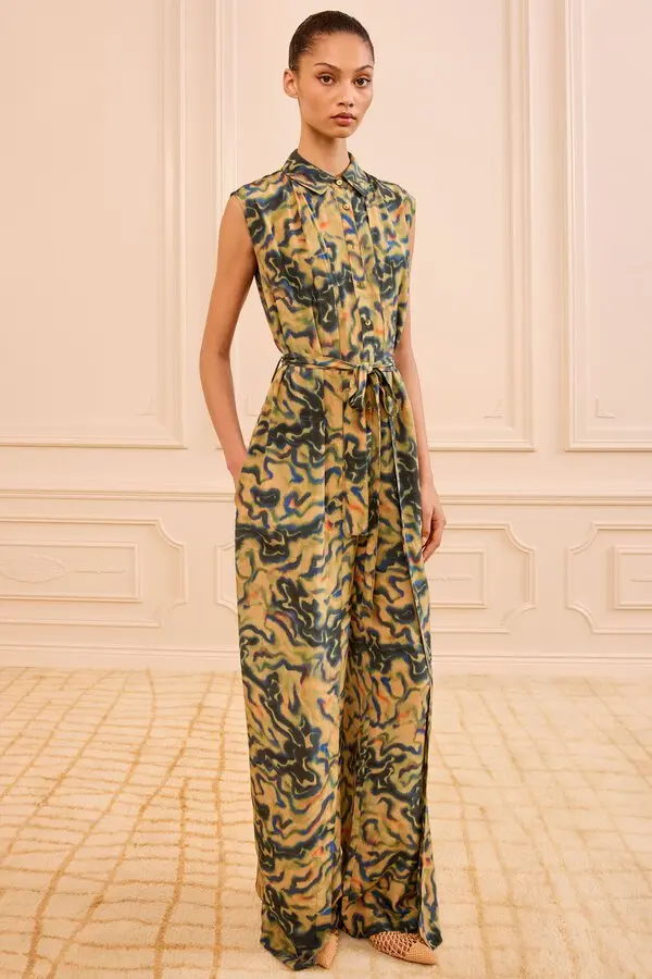 Ulla Johnson Meera Silk Jumpsuit - Geode
