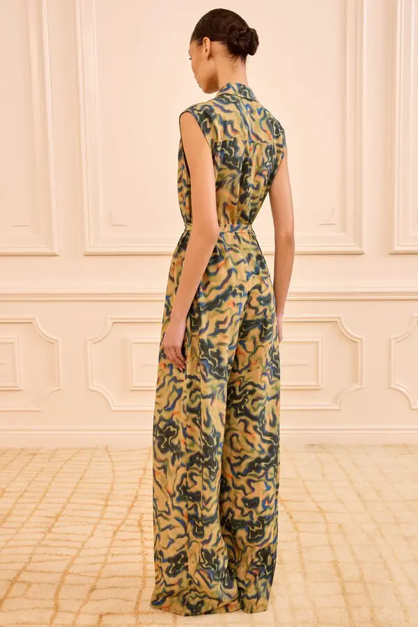Ulla Johnson Meera Silk Jumpsuit - Geode