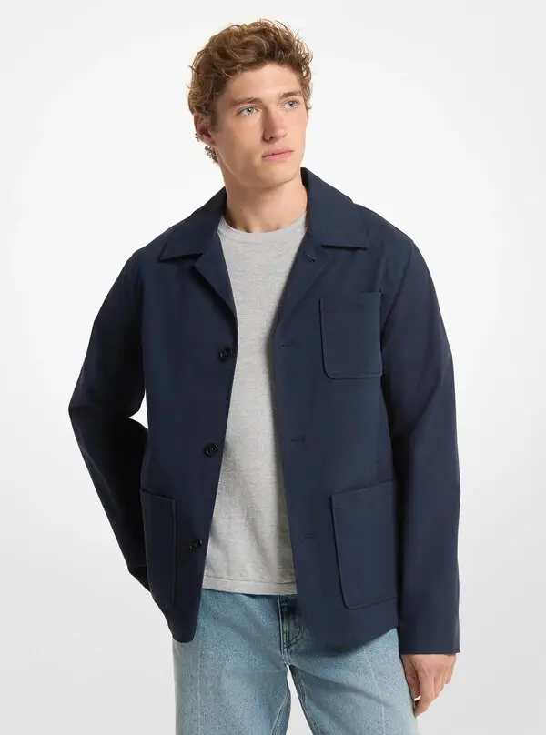 Michael Kors Cotton-and-linen Blend Chore Coat