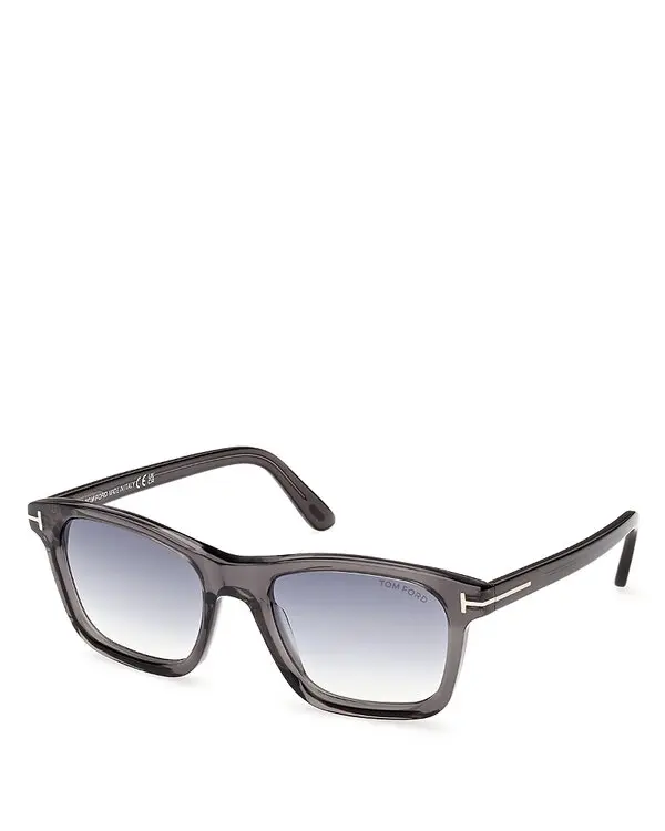 TOM FORD Barron Square Sunglasses - Gray/smoke
