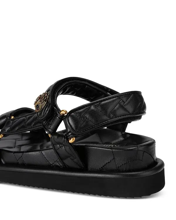 Kurt Geiger Orson Quilted Sandals - Black