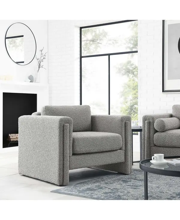 MODWAY Visible Boucle Fabric Armchair