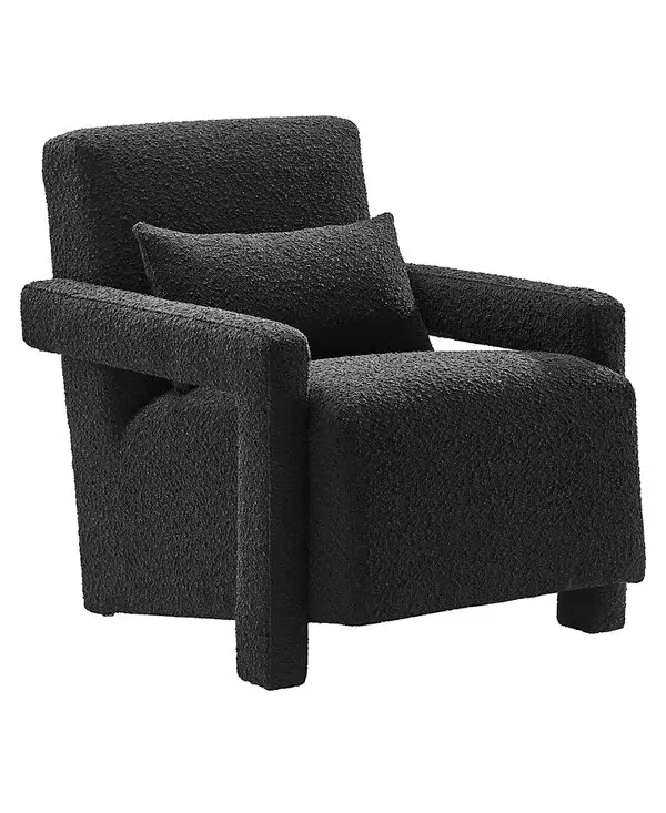 MODWAY Mirage Boucle Upholstered Armchair - Black