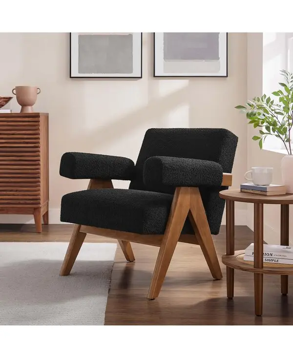 MODWAY Lyra Boucle Fabric Armchair