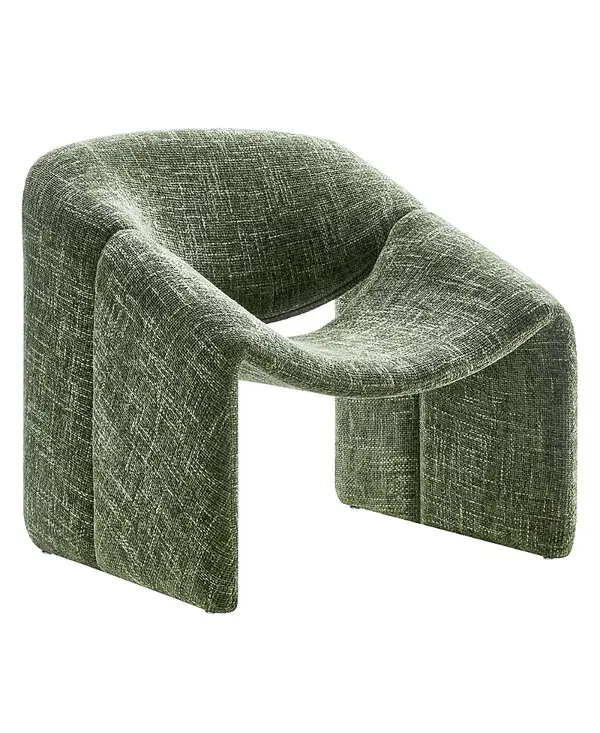 MODWAY Vivi Chenille Upholstered Accent Chair - Basil