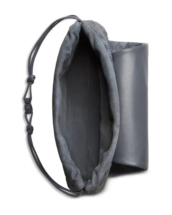 Bottega Veneta Intrecciato Suede Leather Pouch