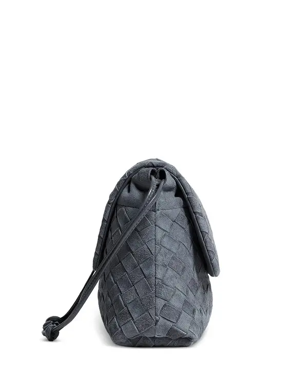 Bottega Veneta Intrecciato Suede Leather Pouch