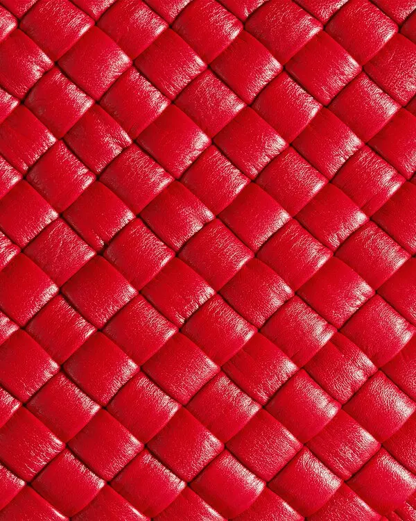 Bottega Veneta Soft Knot Intrecciato Box Clutch - Cardinal/muse Brass