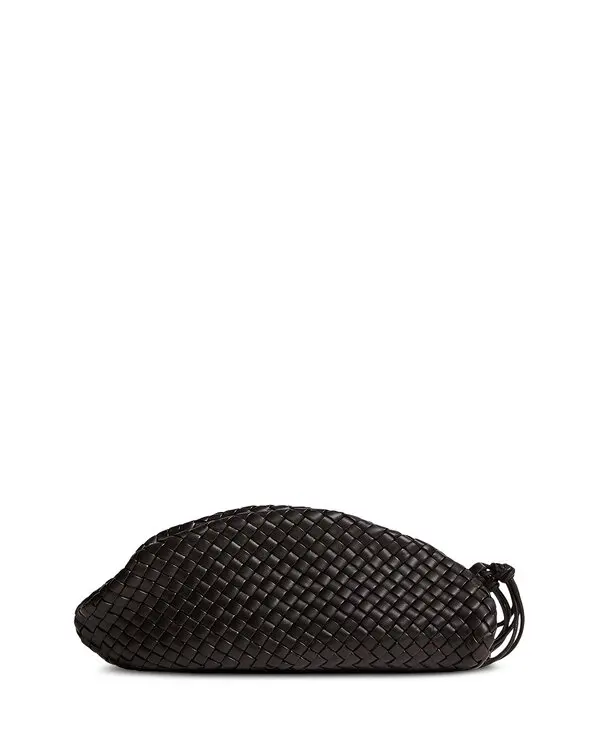 Bottega Veneta Intrecciato Nappa Leather Clutch - Espresso