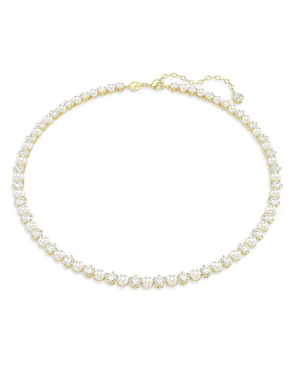 SWAROVSKI Matrix Tennis Necklace - Gold