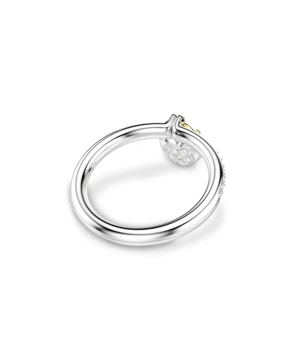 SWAROVSKI Idyllia Heart Charm Motif Ring - Pink