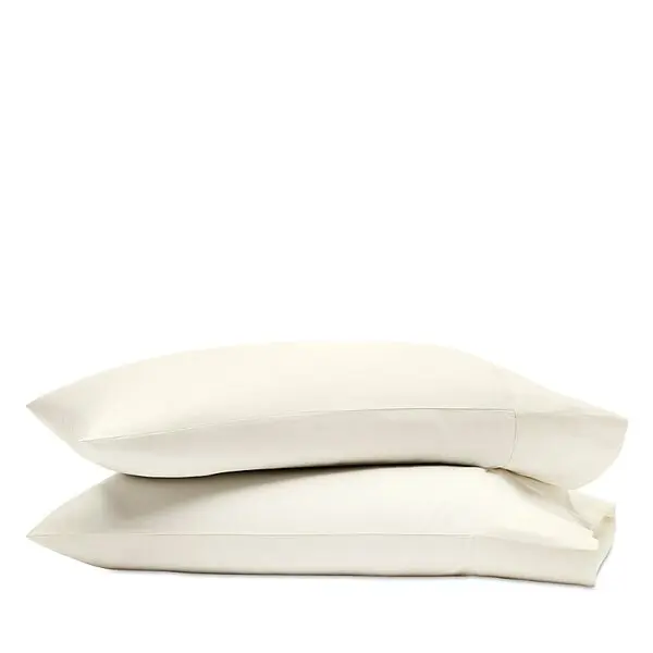 BOLL & BRANCH Percale Hemmed King Pillowcase, Pair - Cream