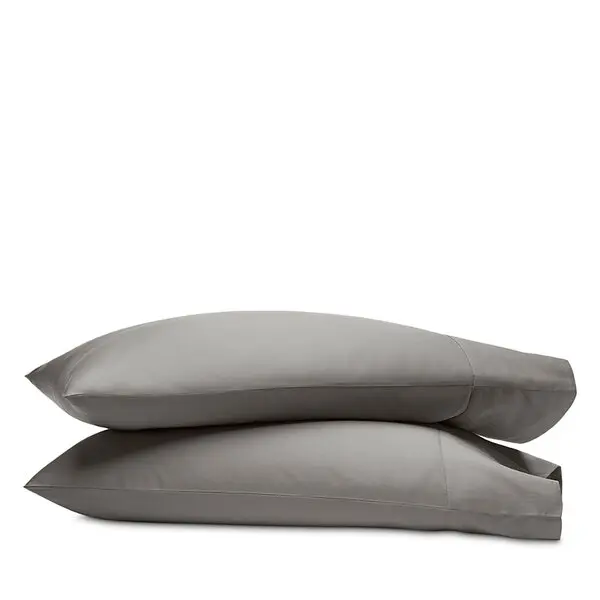 BOLL & BRANCH Percale Hemmed King Pillowcase, Pair - Stone