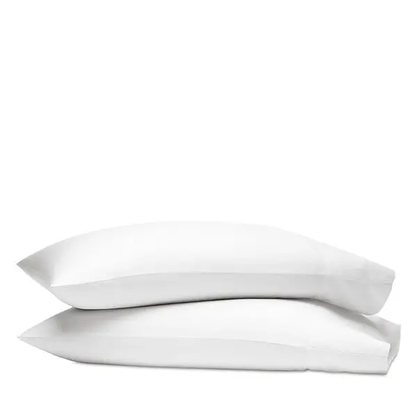 BOLL & BRANCH Percale Hemmed King Pillowcase, Pair - White