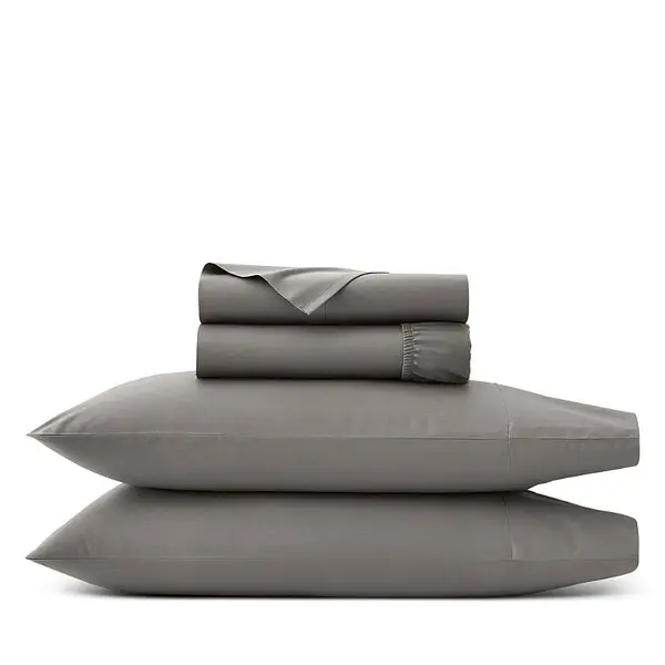 BOLL & BRANCH Percale Hemmed Sheet Set, California King - Stone