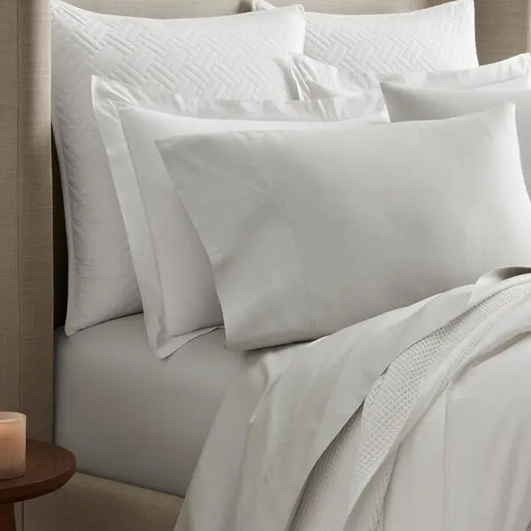 BOLL & BRANCH Percale Hemmed Sheet Set, Twin - Mist
