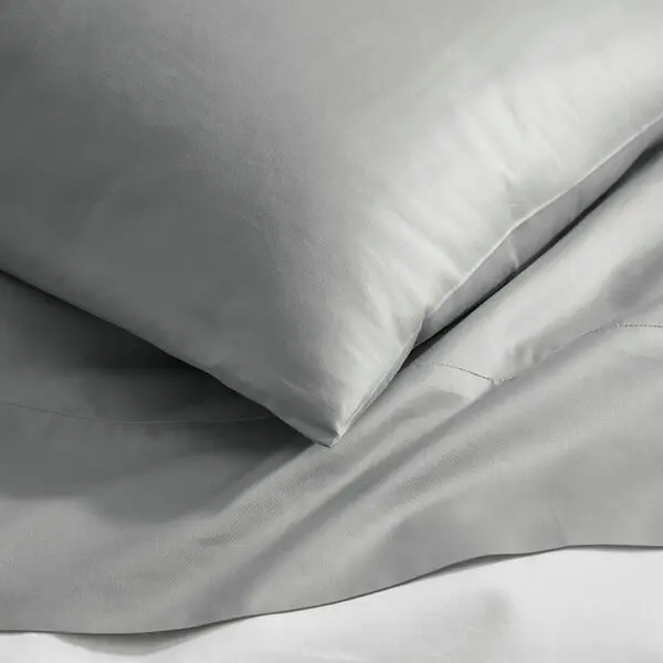 BOLL & BRANCH Percale Hemmed Sheet Set, Twin - Shore