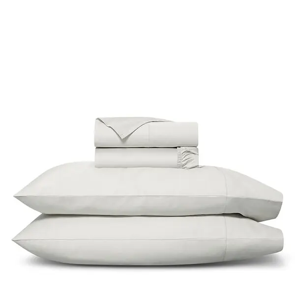 BOLL & BRANCH Percale Hemmed Sheet Set, King With Standard Pillowcases - Mist