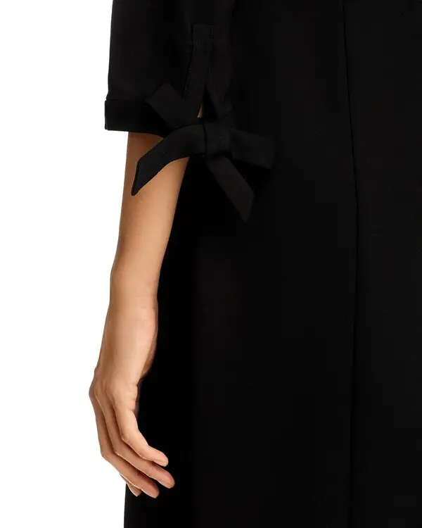 Misook Luxestretch Ponte Tie Sleeve Sheath Dress