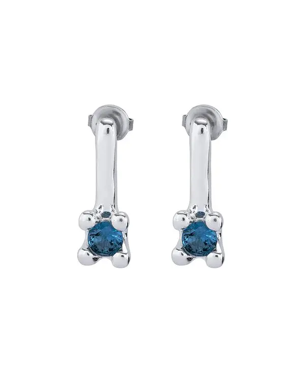 UNODE50 Drop Earrings With Zirconia - Silver