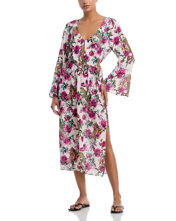 L'Agence Sara Maxi Dress Swim Cover-up - Multi