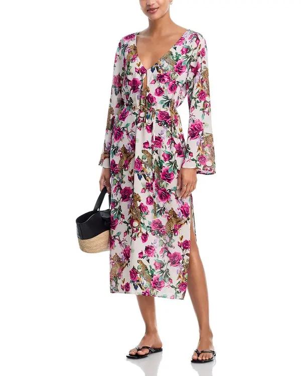 L'Agence Sara Maxi Dress Swim Cover-up - Multi