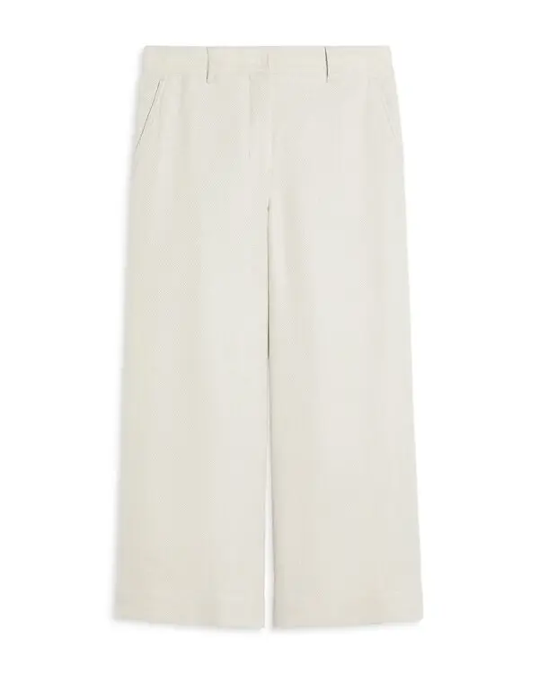 Max Mara Smmabissi Cropped Linen-blend Trousers