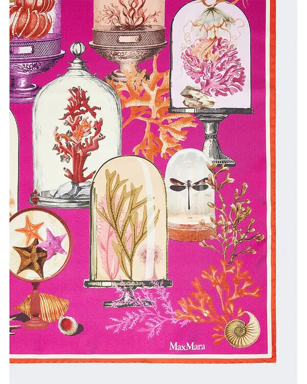 Max Mara Silk Scarf - Fuchsia