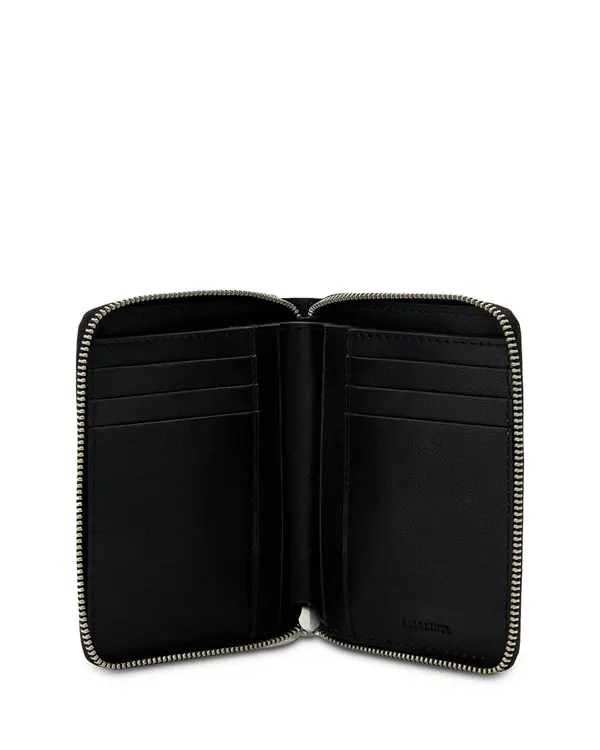 ALLSAINTS Lena Hex Zip Wallet - Raspberry
