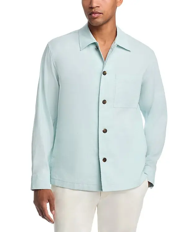 Theory Good Crunch Overshirt - Dark Icy Dew