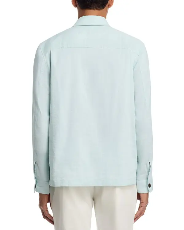 Theory Good Crunch Overshirt - Dark Icy Dew
