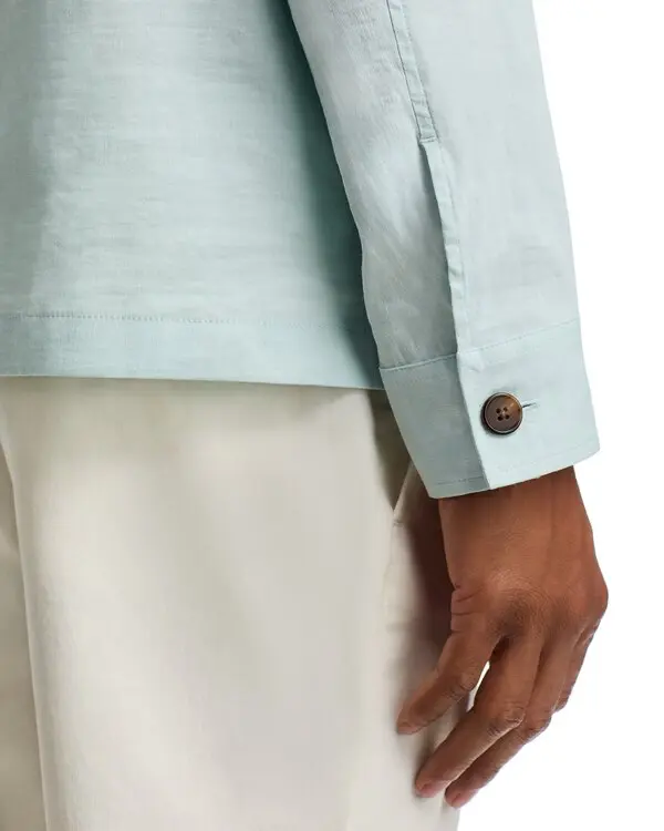 Theory Good Crunch Overshirt - Dark Icy Dew