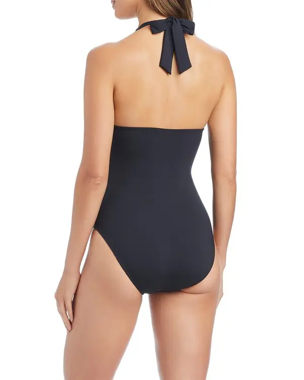 BLEU BY ROD BEATTIE Halter One Piece - Black