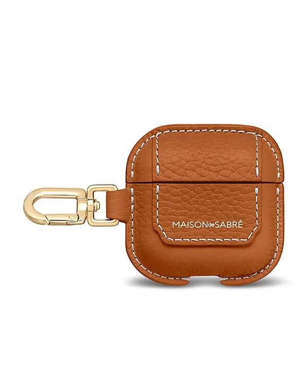 MAISON DE SABRE The Airpods 4 Case Charm - Pecan Brown