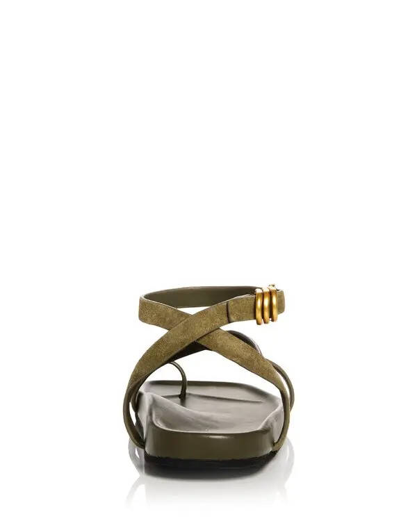 Rag & Bone Rue Sandals - Olive Suede