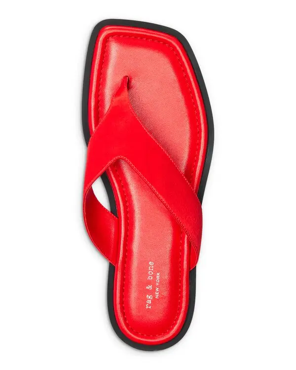 Rag & Bone Gracie Thong Sandals - Red