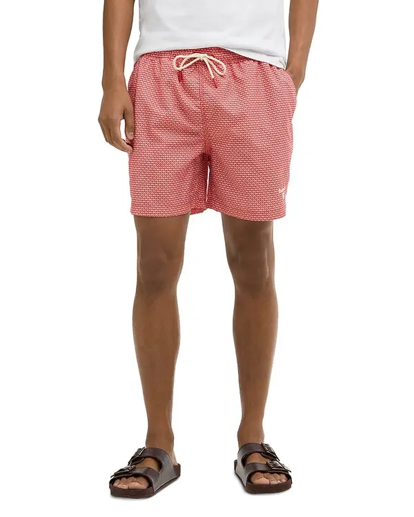 Barbour Clamshell Pattern Swimsuit - Red