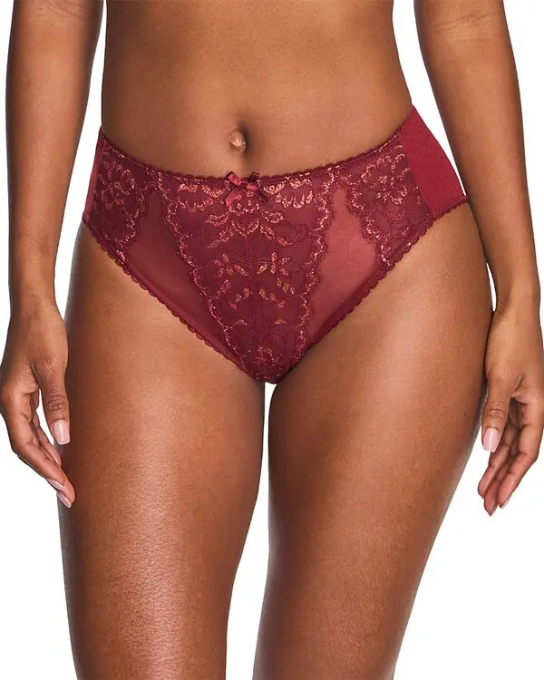 Wacoal Retro Chic High Cut Briefs - Cabernet