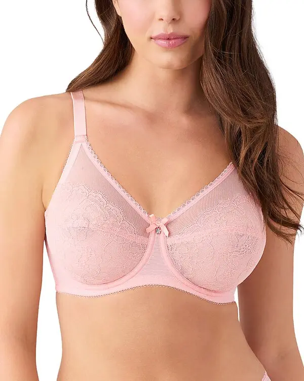 Wacoal Bra Retro Chic Full Figure Unlined Underwire # 855186 - Apricot Blush