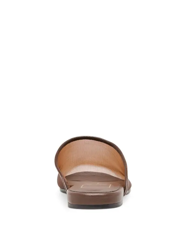 Dolce Vita Geni Mesh Slides - Chocolate Mesh