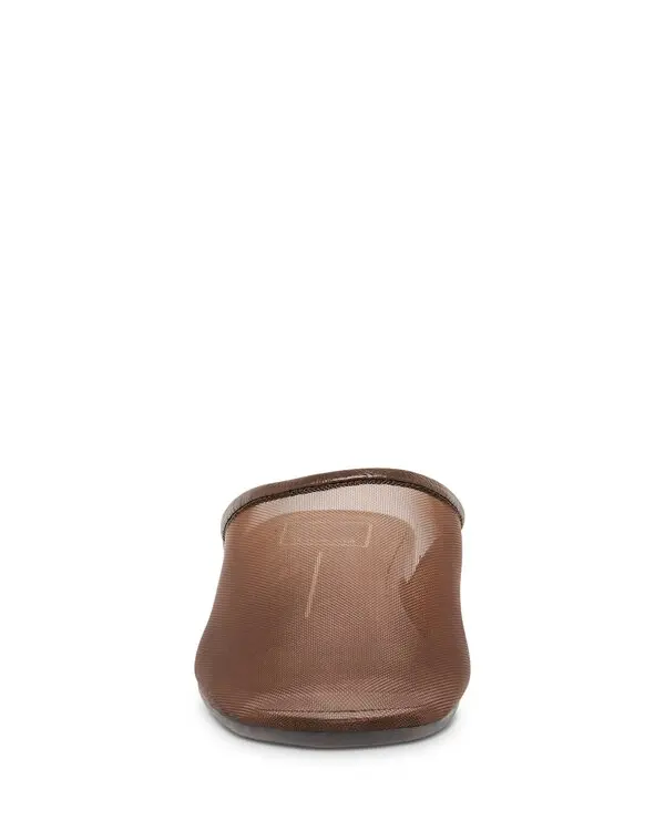 Dolce Vita Geni Mesh Slides - Chocolate Mesh