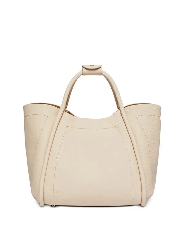 Max Mara Leather Marine Handbag - Ice